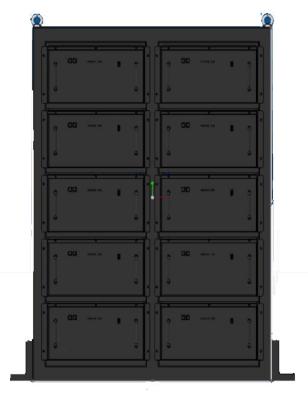 China 50kWh 48V 1000Ah Lithium Ion Solar Energy Storage Battery Bank with RS485 Communication for sale