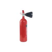 China 2kg Carbon Steel CO2 Fire Extinguisher Brass Valve 140mm Outer Diameter for sale