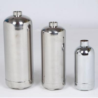China Stainless Steel Empty Fire Extinguisher Cylinder 3.5kg Weight 5L Capacity Red Color for sale
