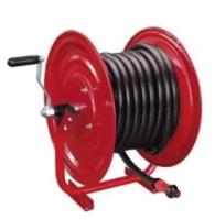 China Stainless Steel Single Jet Fire Hose Reel 0.8Mpa Outlet Pressure 15m Hose Length for sale