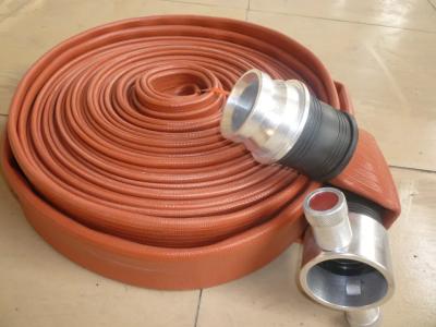 China 30m Rubber Fire Extinguishing Hose 2.5 Inch Diameter 20 Bar Pressure Fire Hydrant System for sale
