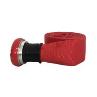 China Rubber PVC Fire Hydrant Hose 2.5 Inch Diameter 20 Bar Pressure Rating with Spray Nozzle for sale