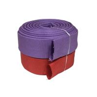 China Rubber PVC Fire Hydrant Hose 2.5 Inch Diameter 20 Bar Pressure Rating with Spray Nozzle for sale