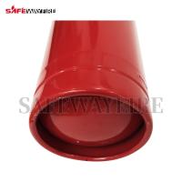 China ABC Carbon Steel Empty Fire Extinguisher Cylinder 5L Capacity 25×50cm with 3.6MPa Burst Pressure BSI EN3 Certified for sale