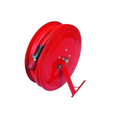 China 19mm Carbon Steel Fire Hose Reel 15m Hose 15mm Nozzle 50L/min Flow for sale