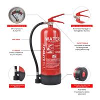 China SafewayFire Water Fire Extinguisher 5L-50L Brass Valve Stainless Steel 14-21bar for sale
