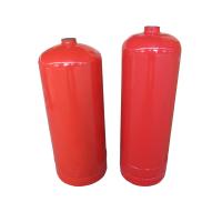 China ABC 130*410mm Dry Powder Empty Fire Container Red Cylinder For Fire Fighting for sale