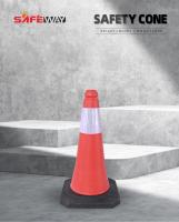 China UV Protection EVA Traffic Cone with Reflective Strips - 50cm to 90cm Sizes, 1.5kg to 5kg Weights, CE & ISO Certified for sale