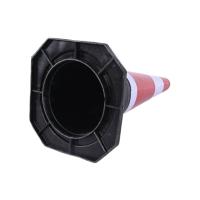 China 50cm Rubber Traffic Safety Cone with Reflective Strips - 0.6kg to 5kg Weight Options for Road Work and Construction for sale