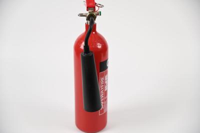 China Red CO2 Fire Extinguisher Carbon Steel 600mm Height Brass Valve CE EN3 for sale