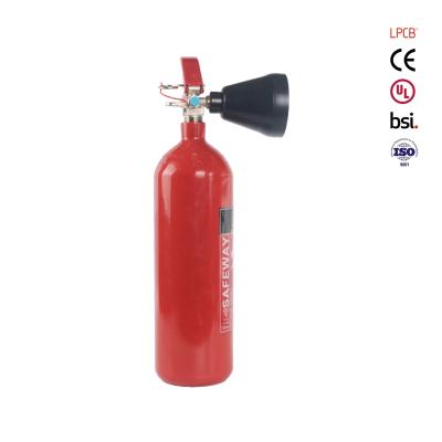 China CO2 Carbon Dioxide Fire Extinguisher 850 Psi Operating Pressure 5 Lbs to 100 Lbs for sale