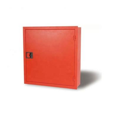 China Red Epoxy Single Fire Hose Cabinet - Mild Steel Construction with 30m Hose Capacity in 65x65x16cm, 76x76x24cm, 75x75x28cm Sizes for sale