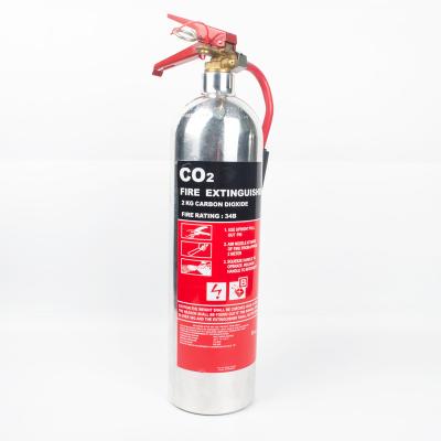 China Portable 5kg CO2 Fire Extinguisher with AA6061 Aluminum Cylinder, 174 Bar Working Pressure, EN3 Certified for sale