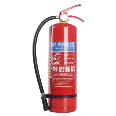 China SAFEWAY 4kg ABC Dry Powder Fire Extinguisher with 130mm Diameter and 14 Bar Working Pressure for sale