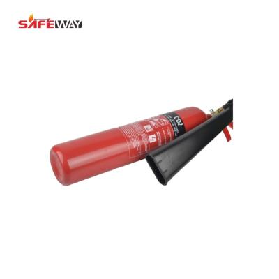 China 5KG Portable CO2 Fire Extinguisher BSI EN3 Approved A6061 Aluminum 89B Fire Rating for sale