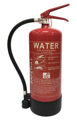 China SAFEWAY 9 Litre Water Fire Extinguisher EN3 Certified for Class A Fires with 14 Bar Pressure for sale