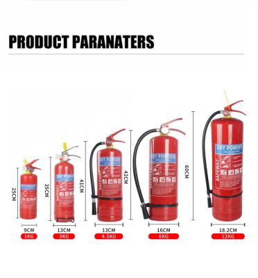 China ABC Dry Powder Fire Extinguisher 8kg Multi Purpose Portable Cylinder for sale