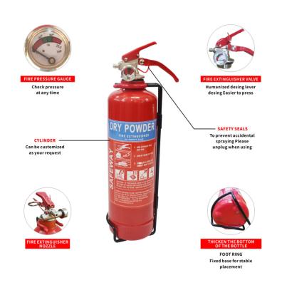 China 1KG ABC Fire Suppression System ST12 Dry Powder Fire Extinguisher - 85mm Diameter, 280mm Height for sale