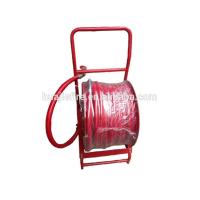 China Synthetic Rubber Manual Fire Hose Reel 525mm with 25-30M Capacity for Class A Fire Protection for sale