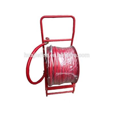 China Synthetic Rubber Manual Fire Hose Reel 525mm with 25-30M Capacity for Class A Fire Protection for sale