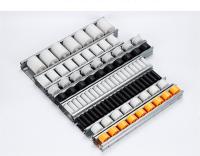 China Industrial Roller Track Flow Rail ABS Plastic WheelsFor Warehouse Shelf Rack System for sale