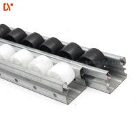 China DY-4033 Aluminum Alloy Fluent Strip Edge Wheel Slide Rail Customized Length for sale