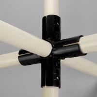 China HJ-5 Lean Pipe Fitting Transformation Logistics Elbow Shelf Lean Pipe Connector Metal Material Shelf Joint for sale
