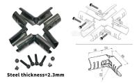 China HJ-5 Lean Pipe Fitting Transformation Logistics Elbow Shelf Lean Pipe Connector Metal Material Shelf Joint for sale