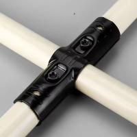 China Lean Tube Fitting Connector For Cruciform Structure Of 28mm Pipe Rack System for sale