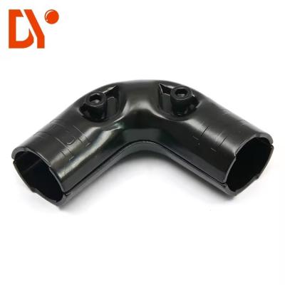 China 28mm Lean Tube Fitting Shelf Pipe Rack Joint Switching Free 90 Degree for sale