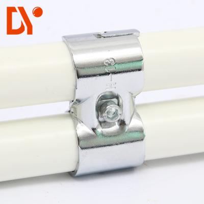 China Chromed Lean Tube Connector Recycling 28mm Diameter For Office Desk System for sale