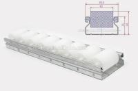 China Sheet Metal Sliding Roller Track Aluminum Material For Pipe Rack System for sale