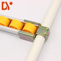 China Galvinized Plastic Roller Track 6033 / 4433 Size Yellow Color For Work Table for sale