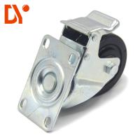 China Flat Industrial Caster Wheels Anti Static Black Color 100kg Loading Capacity for sale