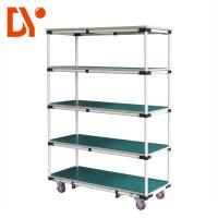 China Colorful Lean Pipe Mobile Trolley Cart  Hand Pushed For Automobile Parts for sale