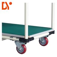 China Colorful Lean Pipe Mobile Trolley Cart  Hand Pushed For Automobile Parts for sale