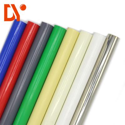 China Multi Color Plastic Coated Steel Tube Glossy Surface Round Shape For Decoration for sale