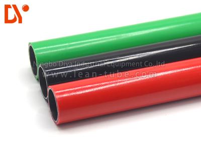 China Plastic Coated Lean Tube Anti Rust Round Shape Customer Size For Decoration for sale