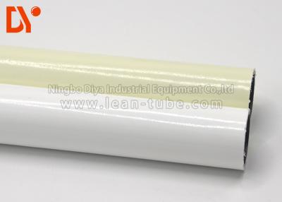 China Anti Corrossion Lean Tube Coated White / Yellow Color Stable Structure for sale