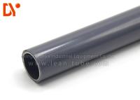 China Grey / White Color Lean Coated Steel Pipe , Cold Rolled Pe Steel Pipe Glossy Surface for sale