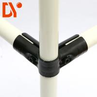 China 28mm Lean Pipe Black Electrophoresis Metal Joint For DY HJ-2 2.3mm Thickness for sale