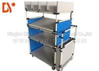China Workshop Heavy Duty Work Cart  , Industrial Metal Naterial Tool Work Cart for sale