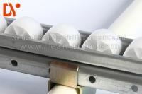 China Yellow Color Plastic Roller Track Simple Design 28mm Diameter Extension Type for sale