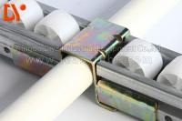 China Yellow Color Plastic Roller Track Simple Design 28mm Diameter Extension Type for sale