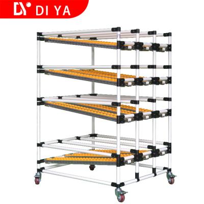 China Modular system Industrial Lean Pipe Racking System Shelf for sale
