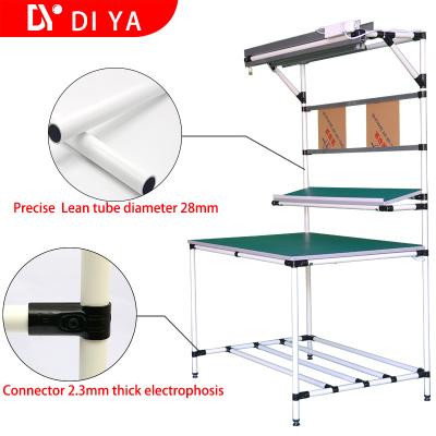 China High Quality U Shaped Lean Pipe Workbench for sale