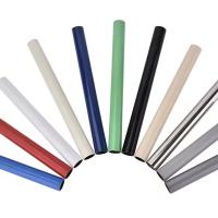 China 28MM Lean Pipe Tube PE / ABS Coated Steel Pipe Metal Flexible Tube For Workbench for sale