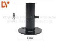 China Castor Pipe Clamp Clip Metal Material Connected / Welded Robust Design for sale