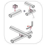 China Factory Wholesale Alloy Aluminum lean tube Joint for sale