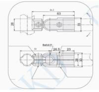 China Hot Selling 180 Degree Fixed Inner Joint for Aluminium Pipe /Tube for sale